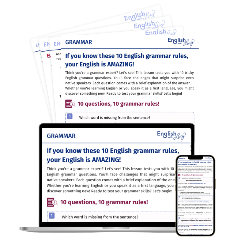 If you know these 10 grammar rules, your English is AMAZING!